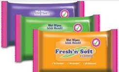 Fresh 'n soft Freshn soft vlhke utierky na ruky clasic 15ks - Mydlá a ...