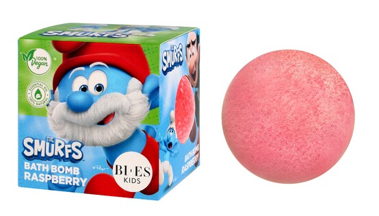 SMURFS Bath bomb SMURFS raspberry 165 g - Sprchové gély a peny do ...